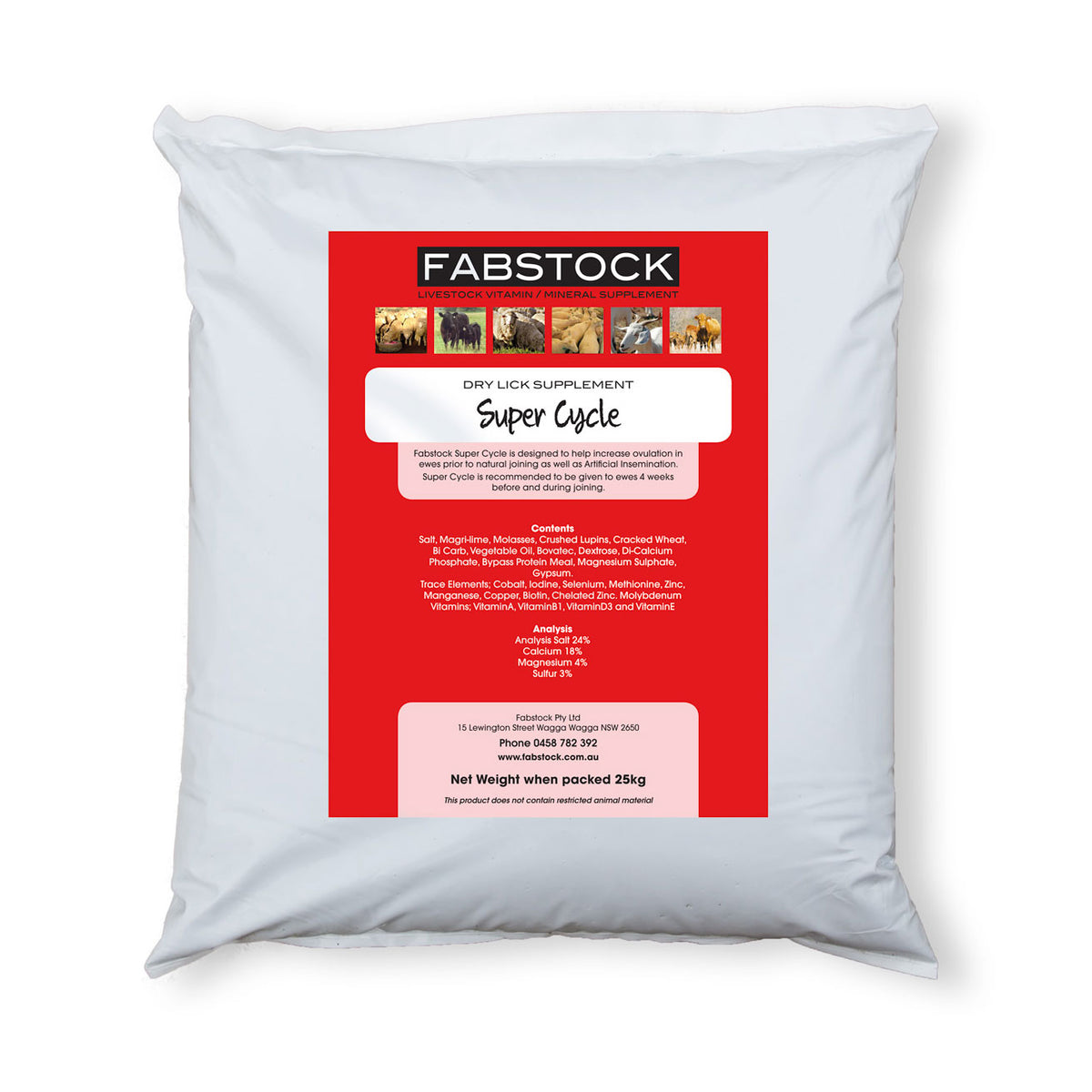 Fabstock Super Cycle 25kg – Griffith Feed and Grain